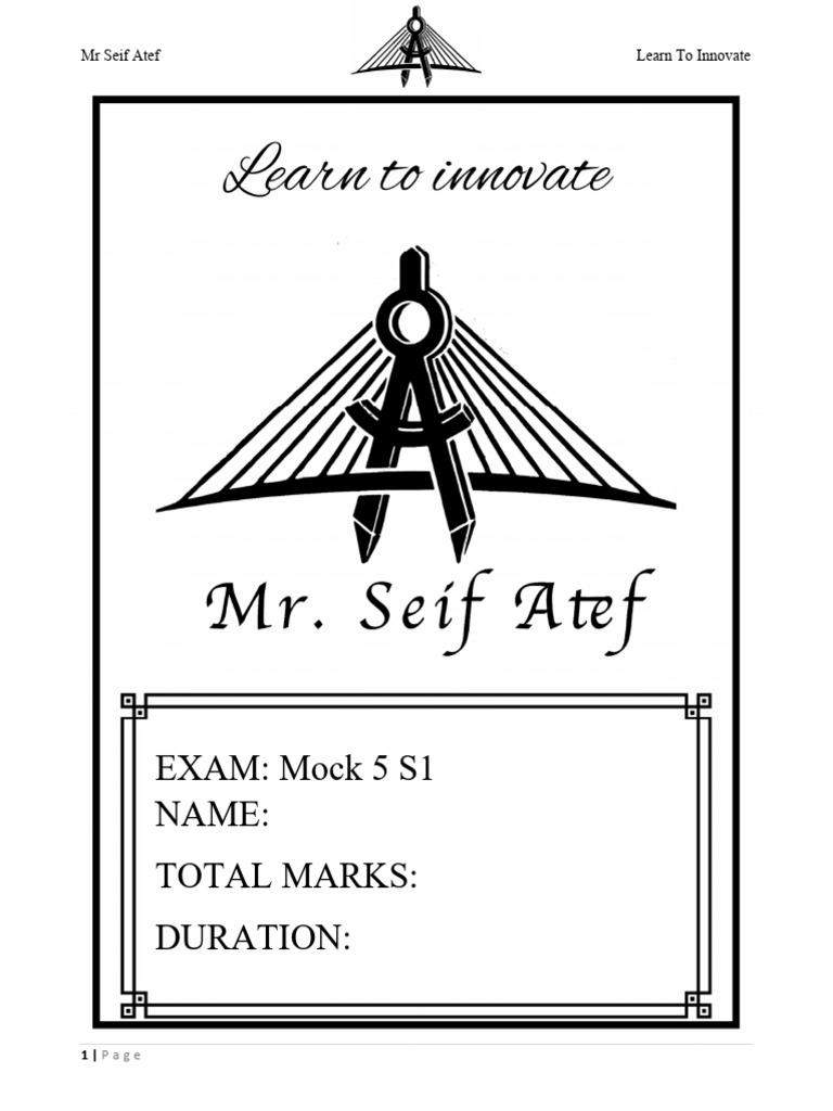 Mock 5 S1 | PDF | Linear Regression | Regression Analysis