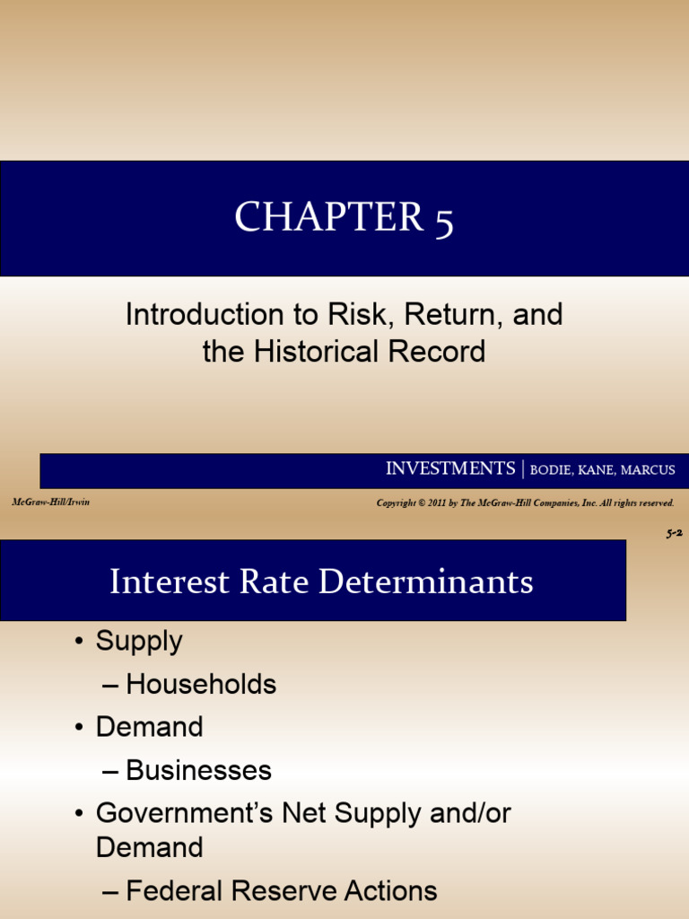 Chap 005 | PDF | Sharpe Ratio | Standard Deviation