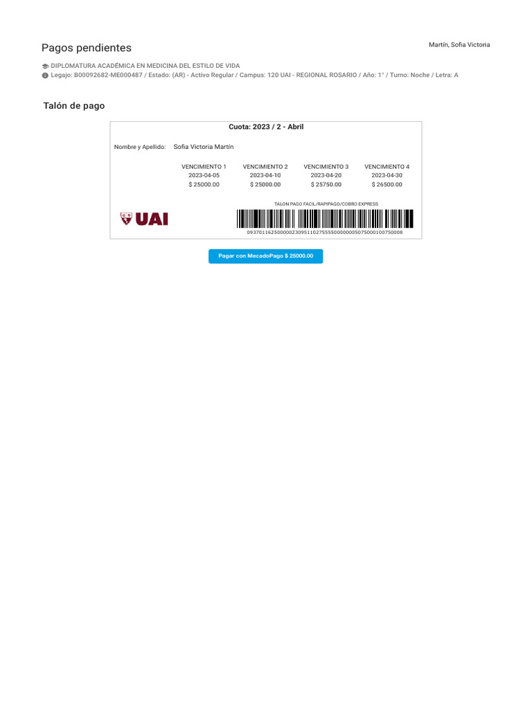 Mi UAI - Universidad Abierta Interamericana | PDF | Finanzas y dinero