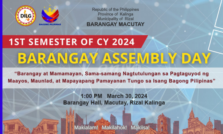 Barangay Assembly 2025 Tarpaulin Layout | PDF