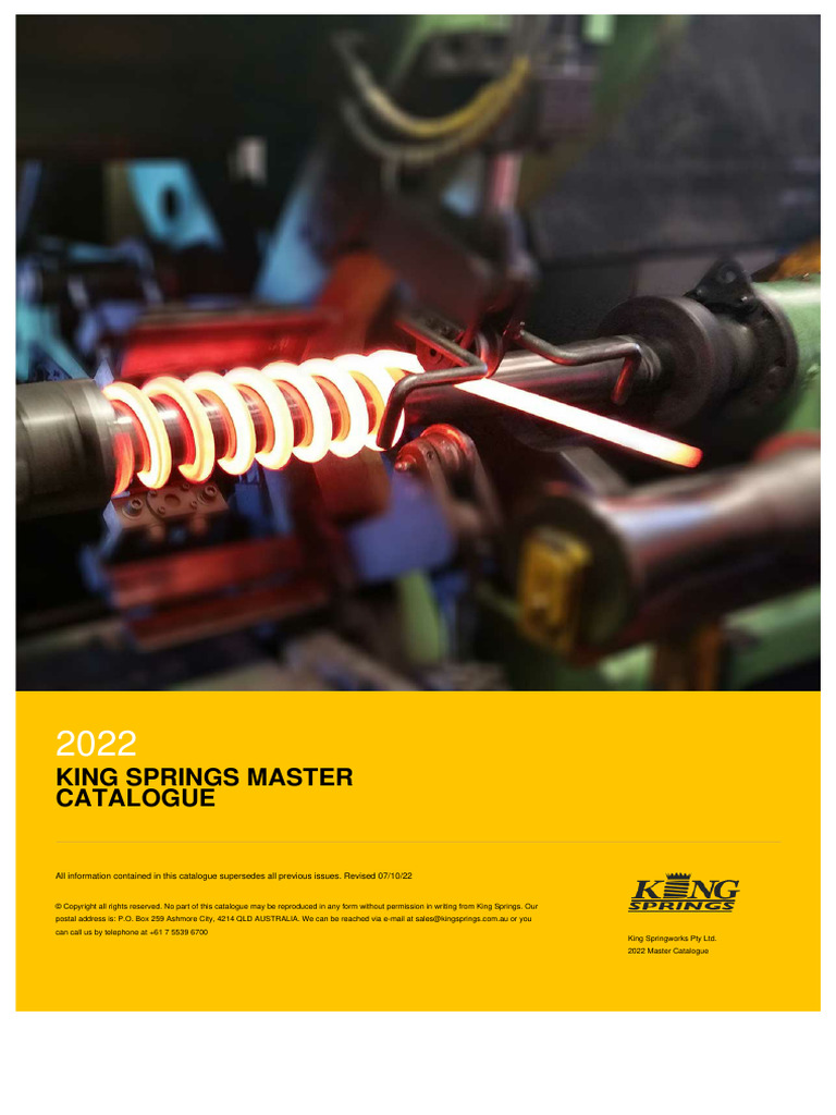 King Springs Catalogue Oct 2022 | PDF | Vehicles | Car Body Styles