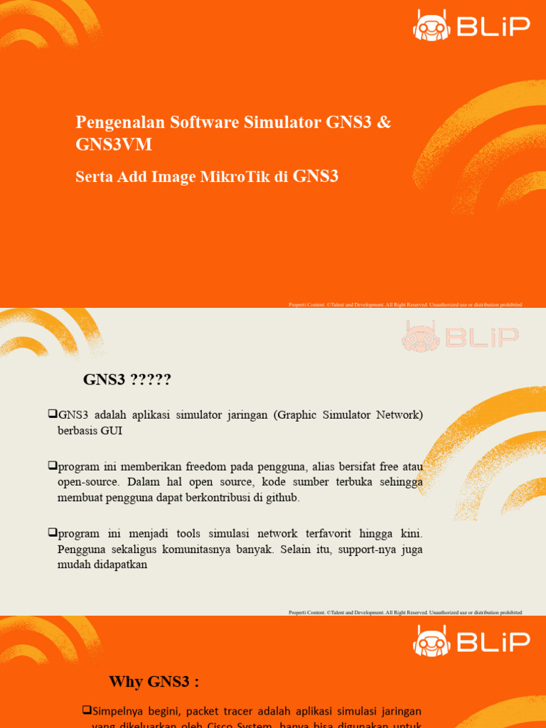 Panduan Instalasi GNS3 dan MikroTik | PDF