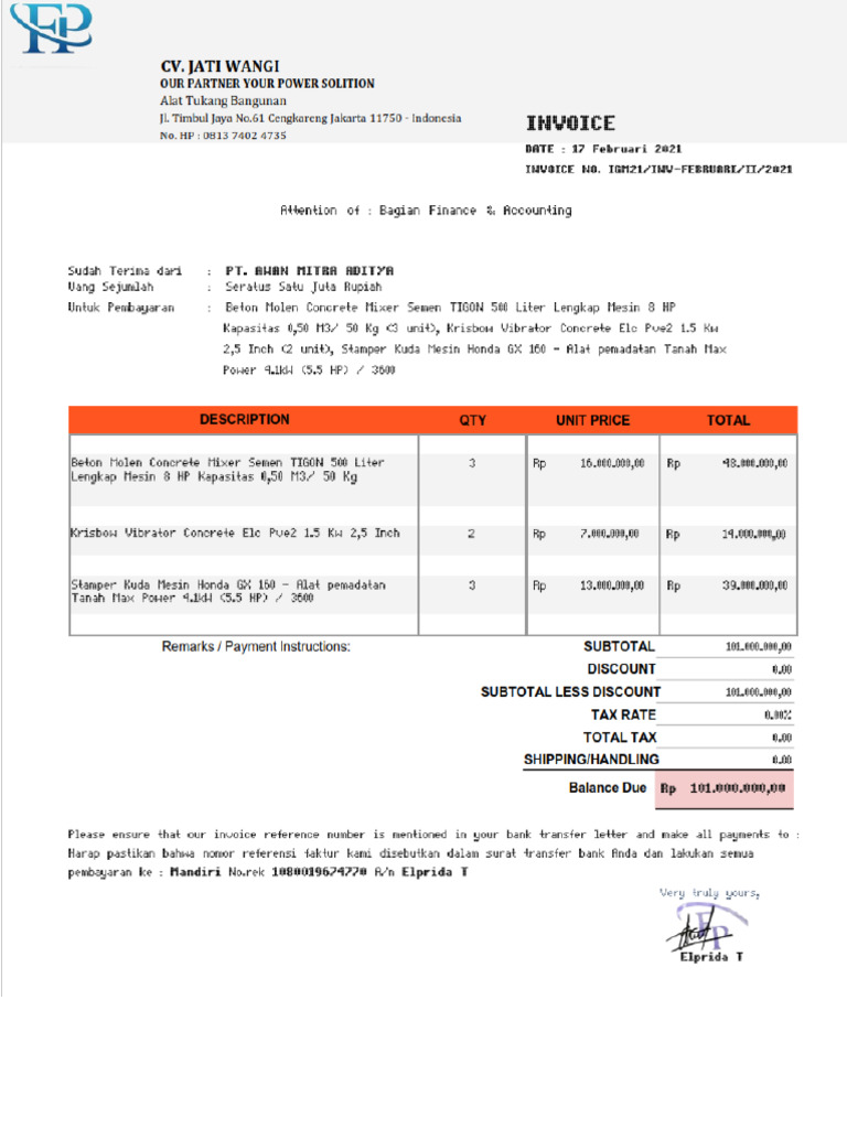 4 Invoice Molen Stamper | PDF