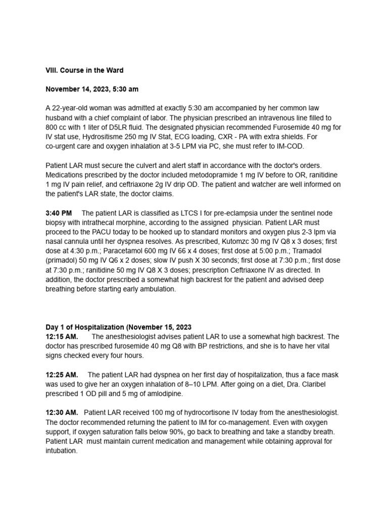 Course in The Ward Discharge Plan | Download Free PDF | Clinical ...