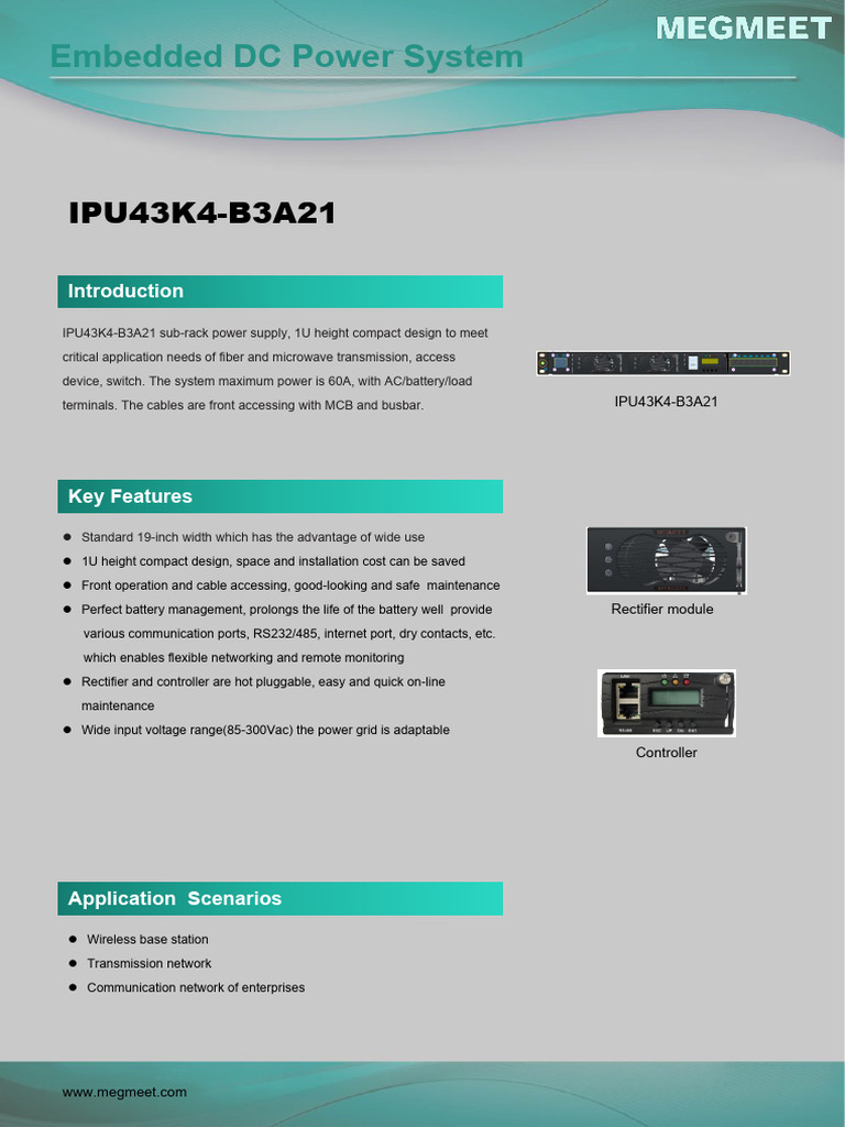 Compact DC Power System for Telecom | PDF | Power Supply | Manufactured ...