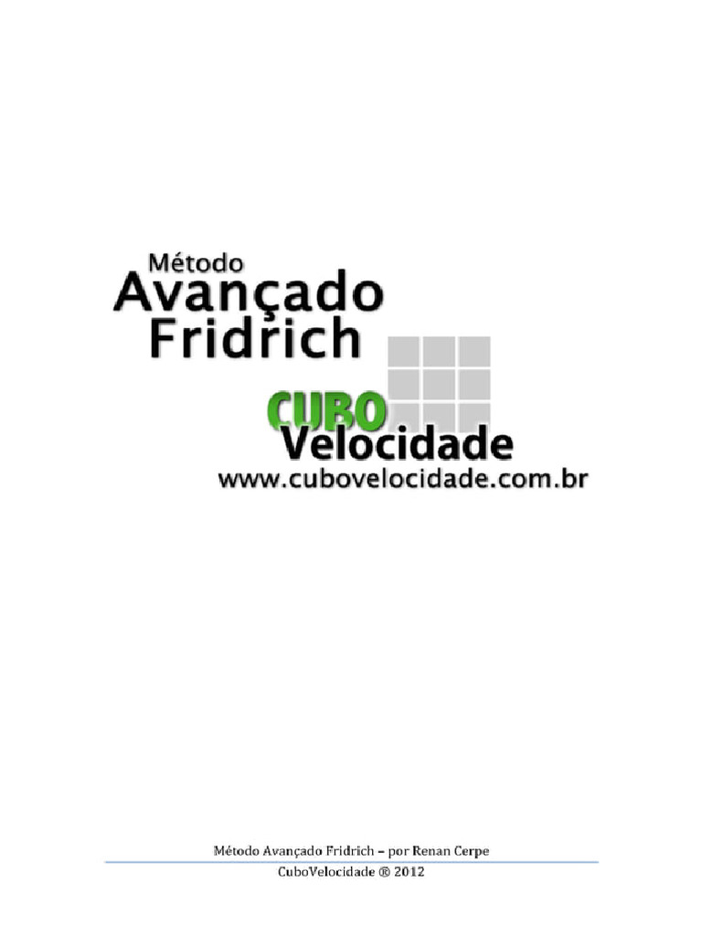 Metodo Avancado Fridrich Por Renan Cerpe | PDF