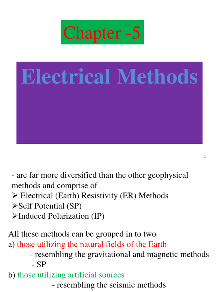 Final Exploration Geophysics | PDF | Porosity | Electrical Resistivity ...