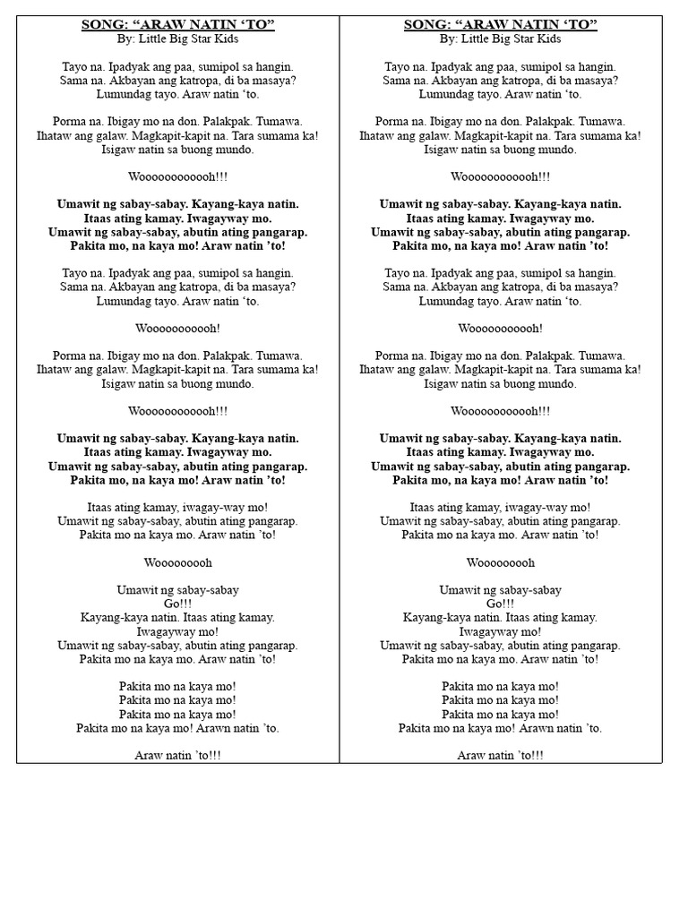 Graduation Song | PDF