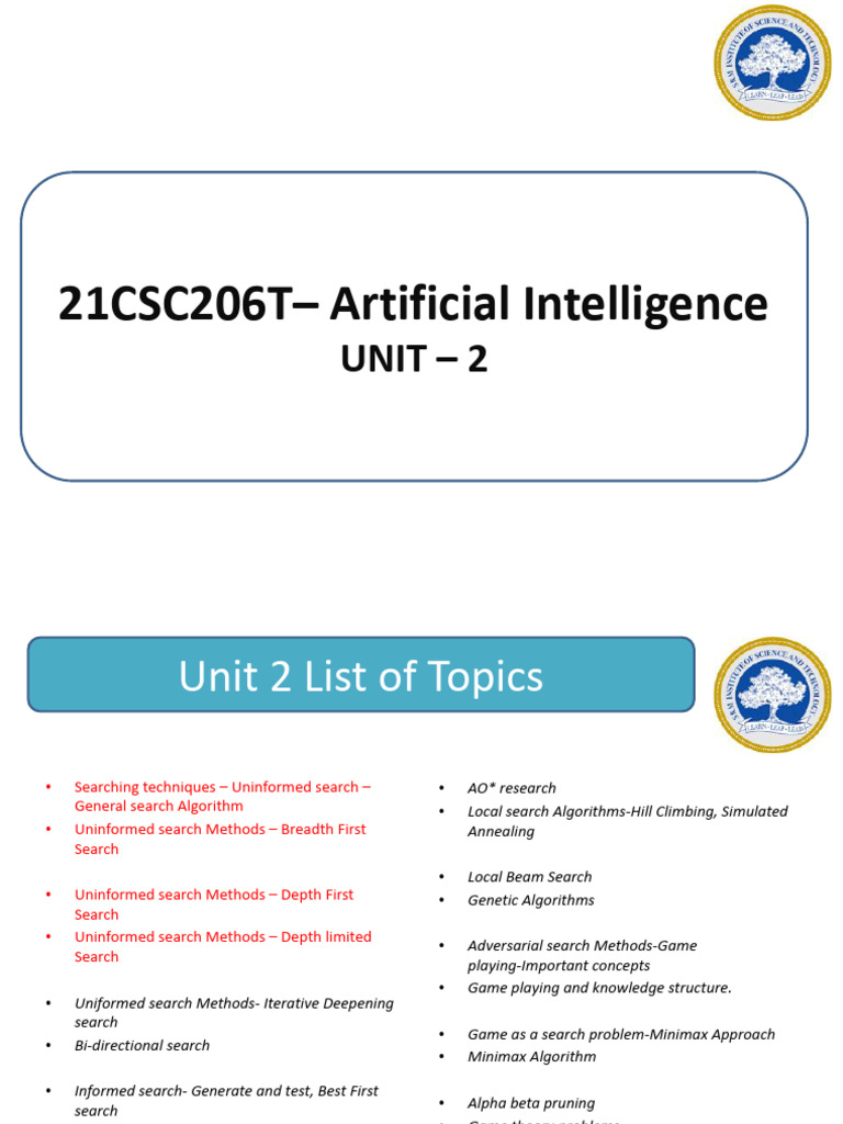 21CSC206T Unit2 | PDF
