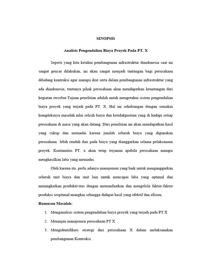 SINOPSIS BG Sudik Fixs | PDF