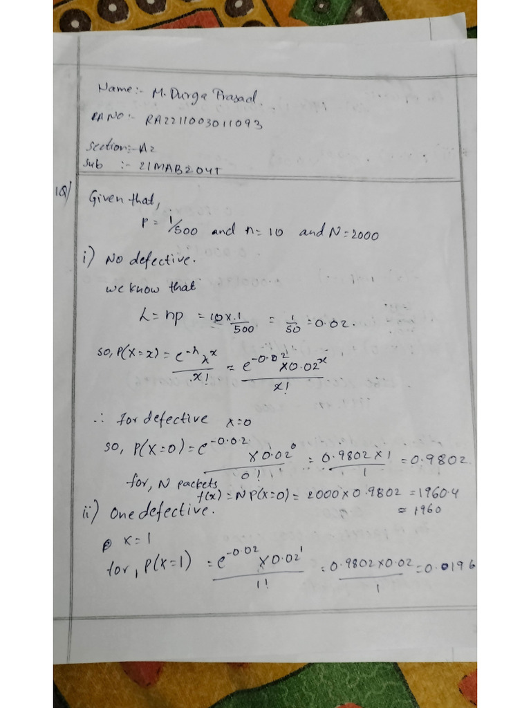 Maths Assignment 2 SOLUTIONS | PDF