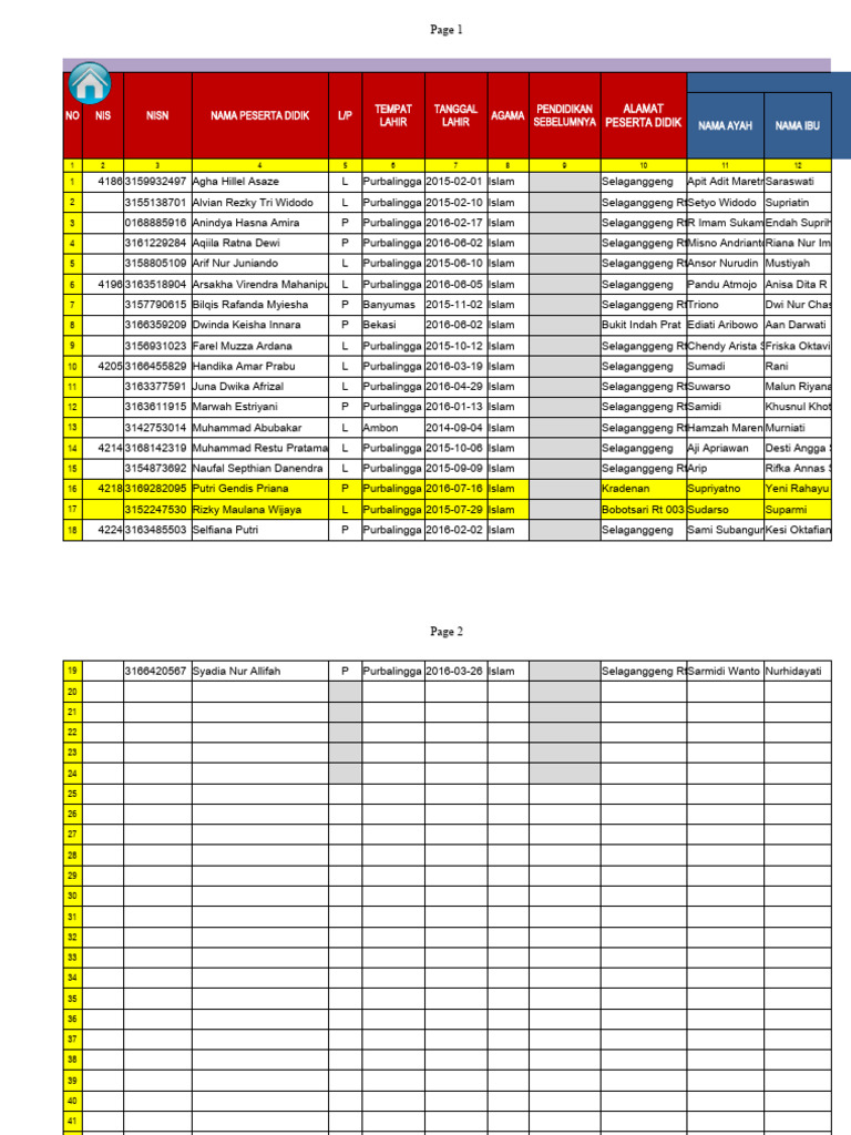 Revisi Format Nilai Raport Kumer 2022 Mapel Pai | PDF