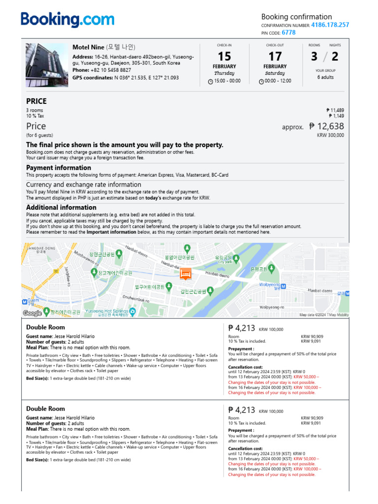 Booking Com Details 4186.178.257 | PDF