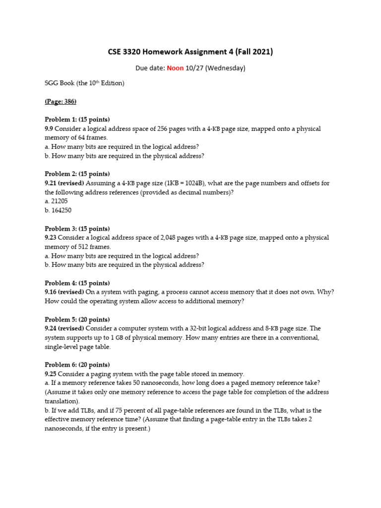 Operating Systems - 4 | PDF