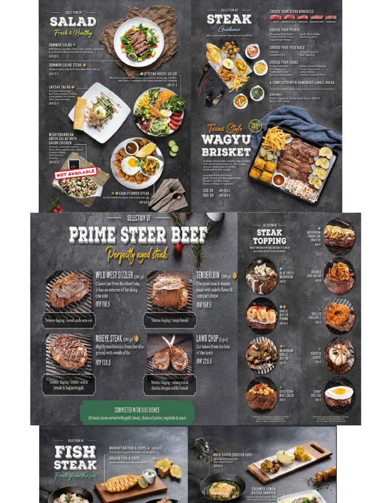 Menu Bsteak & Grill | PDF