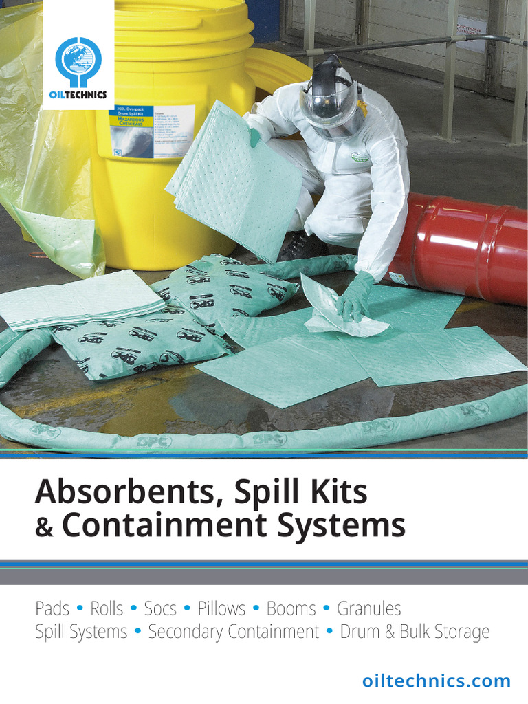 Oil Technics Absorbents Spill Kits Containment Systems E | PDF | Oil ...