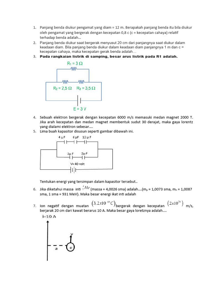 Latihan Soal Asat | PDF | Sains & Matematika | Teknologi & Rekayasa