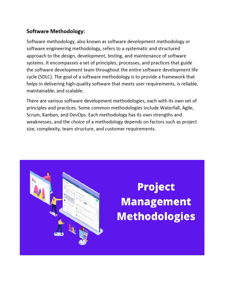 Software Methodology | PDF | Software Development Process | Agile ... Software Methodology | PDF | Software Development Process | Agile ...