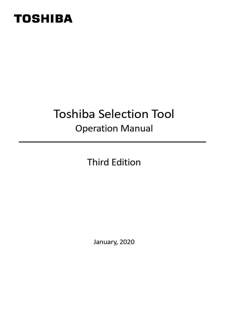 Toshiba Selection - Tool - Operation - Manual - 3rd | PDF | Window (Computing) | Windows 10