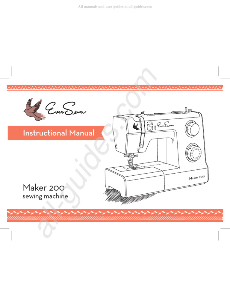 User Guides and Safety Manuals Online | PDF | Sewing Machine | Sewing