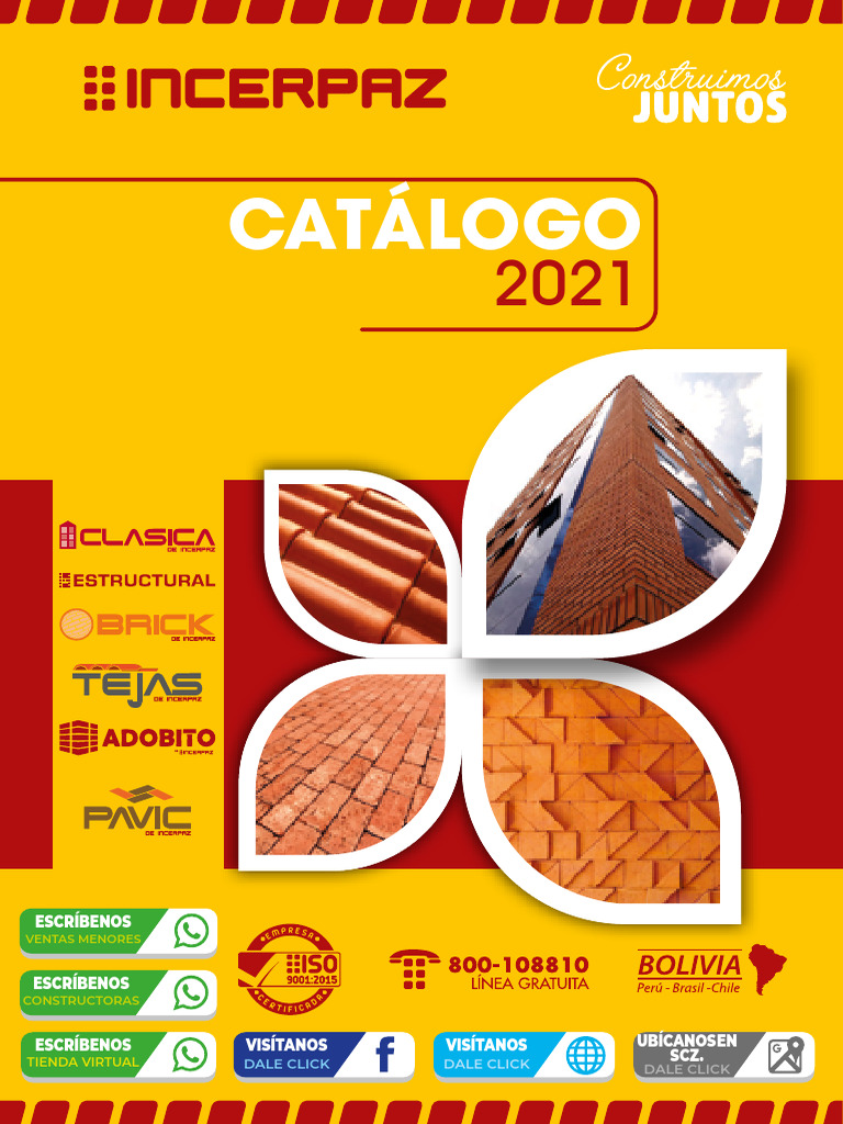 Catálogo de Ladrillos Incerpaz 2021 | PDF | Materiales | Materiales ...