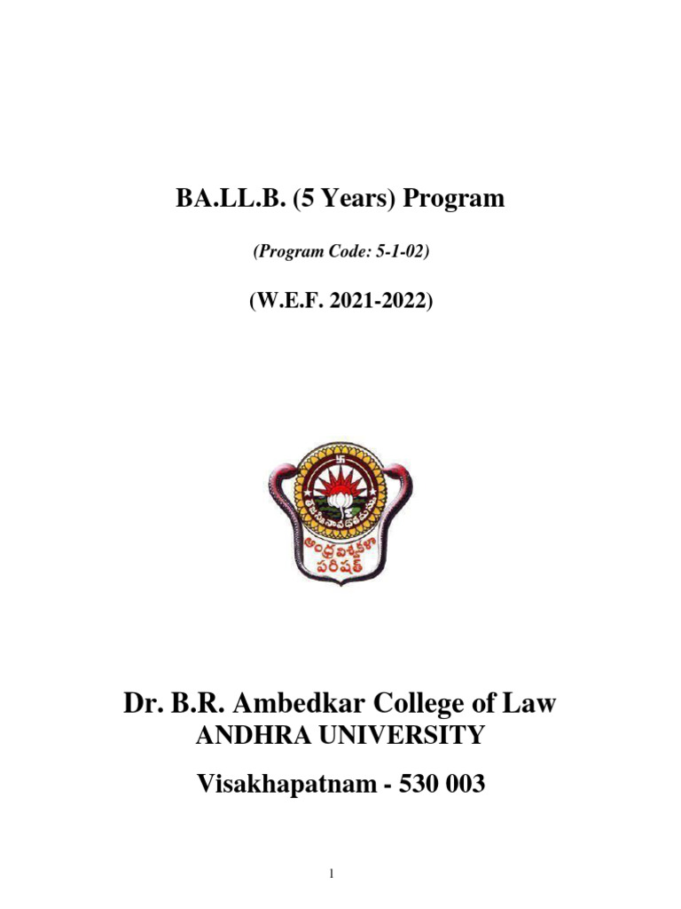 5-Year BA.LL.B. Program Syllabus | PDF | Lawyer | Legal Education