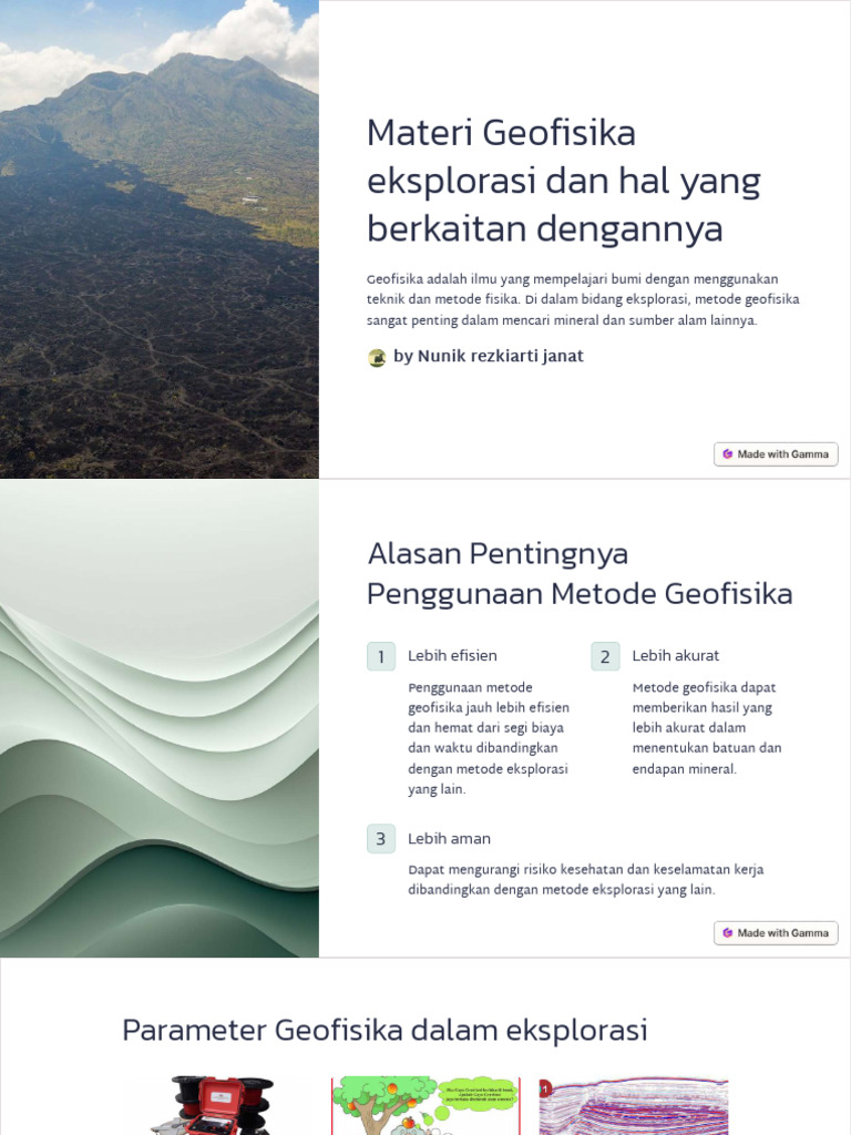 Materi Geofisika Eksplorasi Dan Hal Yang Berkaitan Dengannya Compressed | PDF