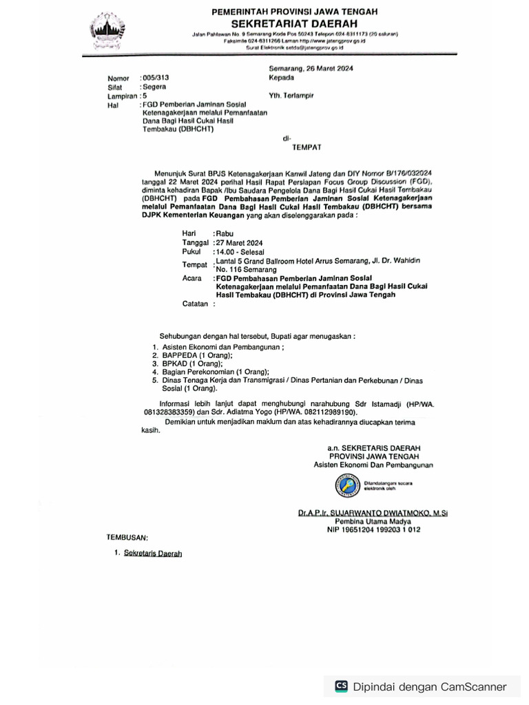 Undg FGD BPJS Naker DBHCHT - 27 Maret 2024 | PDF