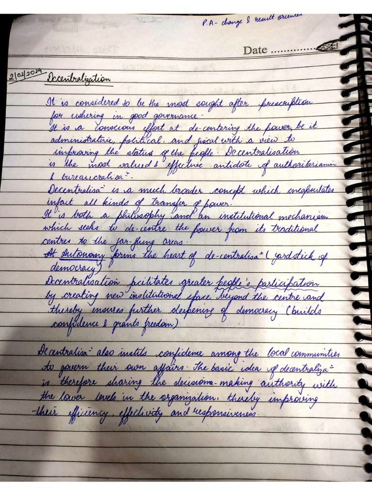 Pubad Decentralisation | PDF