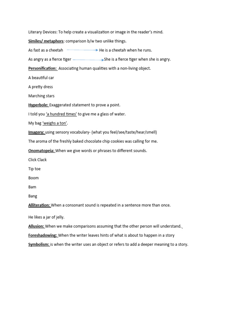 Literary Devices | PDF