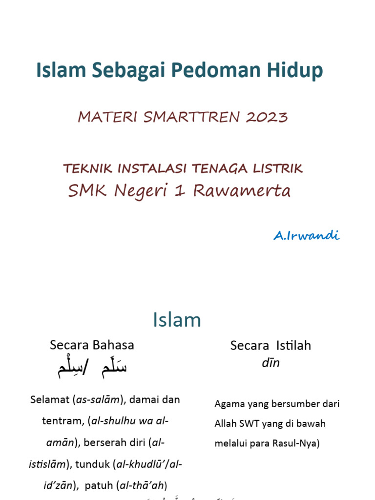 Islam Sebagai Pedoman Hidup | PDF
