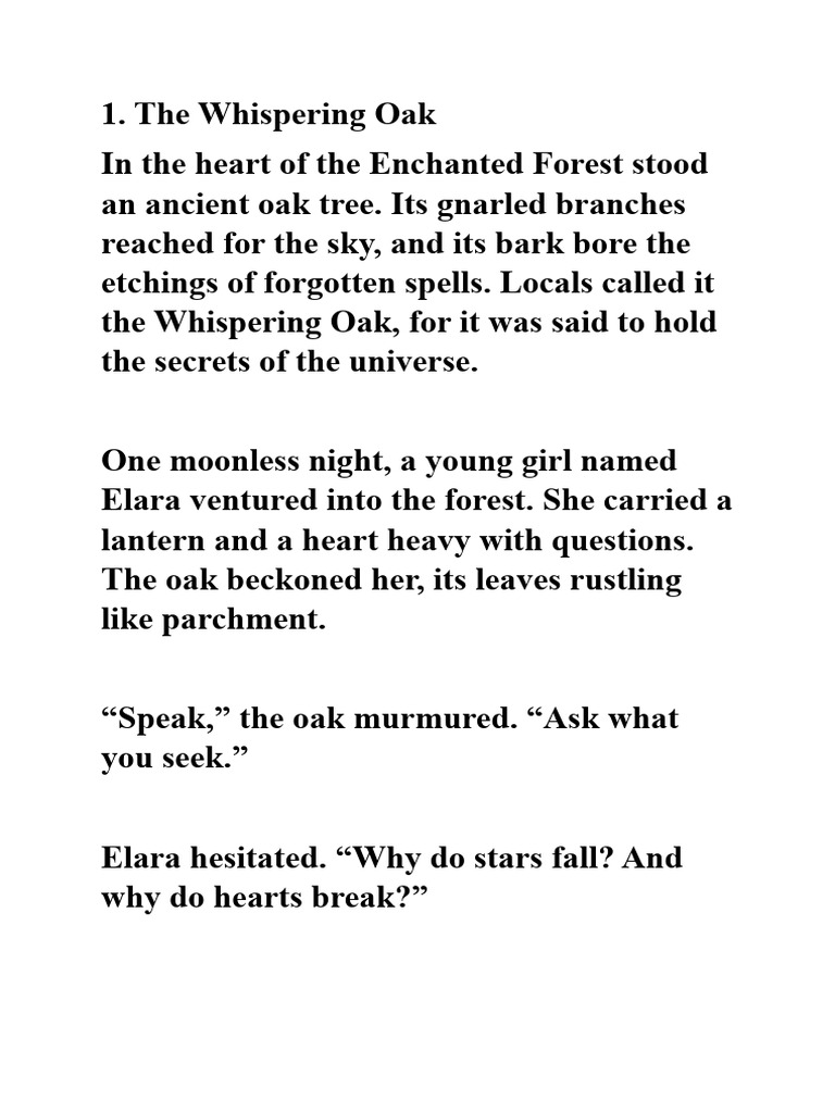 The Whispering Oak | PDF