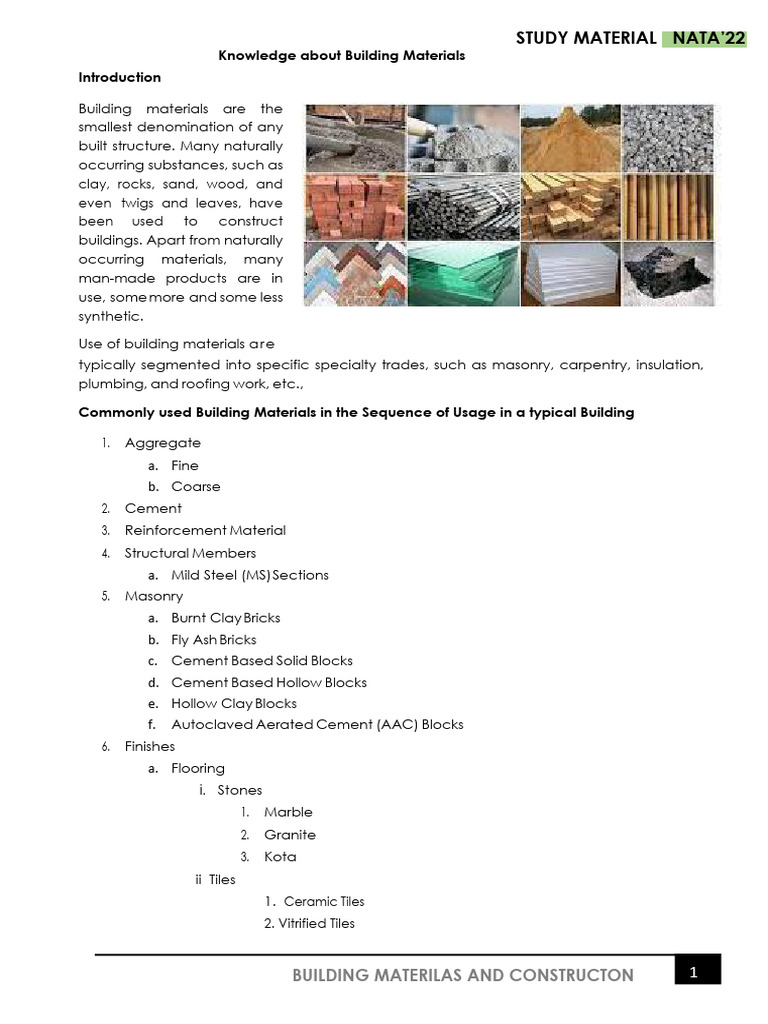 Building Material | PDF | Paint | Plumbing