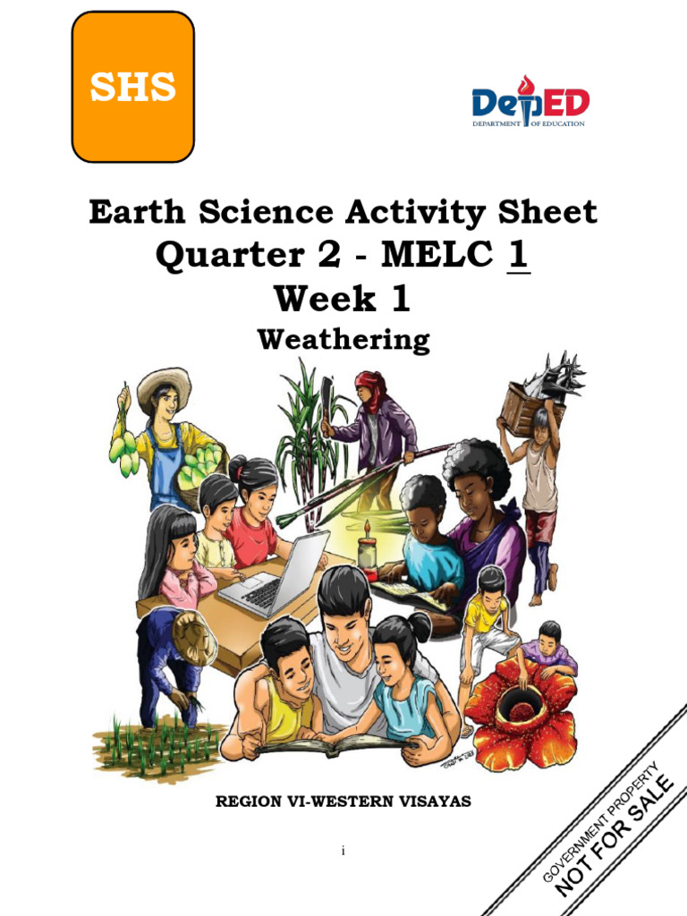 LAS SHS EarthSci MELC 1 Q2 Week-1 | PDF | Weathering | Learning