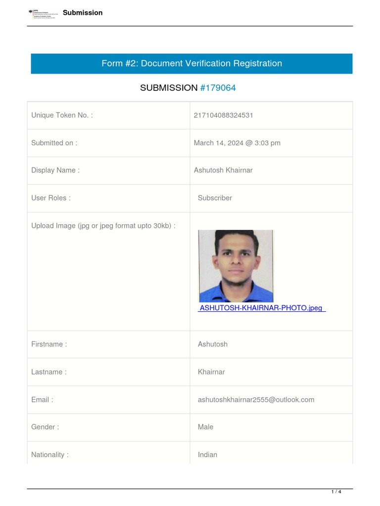 Document Verification Registration 2 Submission 179064 2 PDF