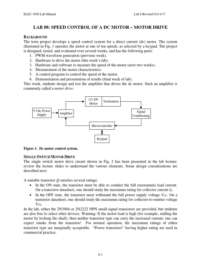 ELEC30x0 Lab8 | PDF | Transistor | Bipolar Junction Transistor