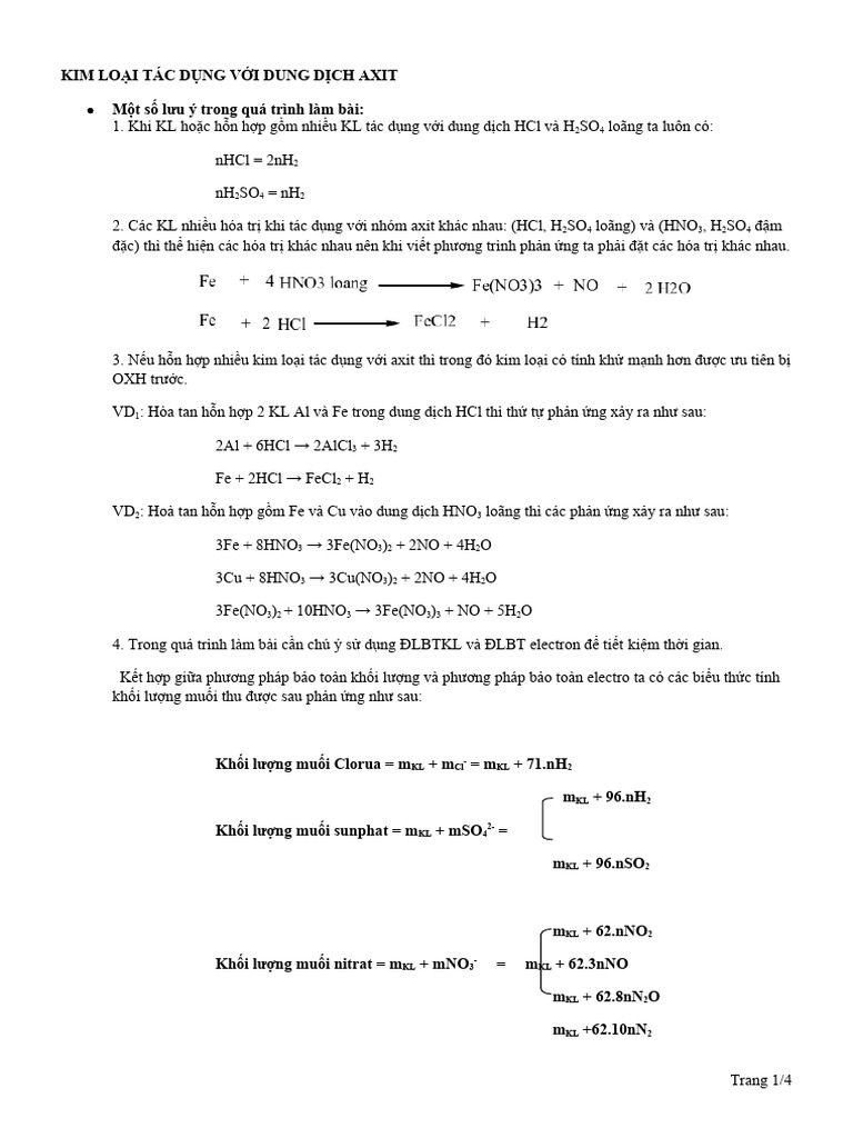 KL TD Voi Axit | PDF