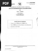 CAPE LAW Unit 2 Paper 1 2019 | PDF