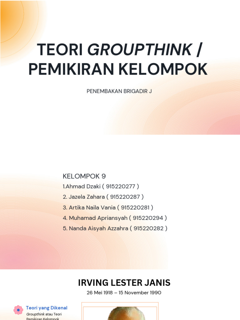 Teori Groupthink | PDF