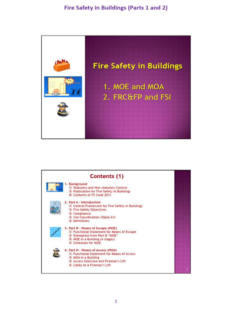Lec 2 and 3 - Fire Safety Parts 1 and 2 | PDF | Fire Safety | Safety