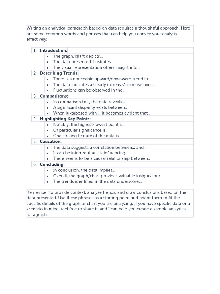Analytical Paragraph Class 10 English Board Writing Section Help ...