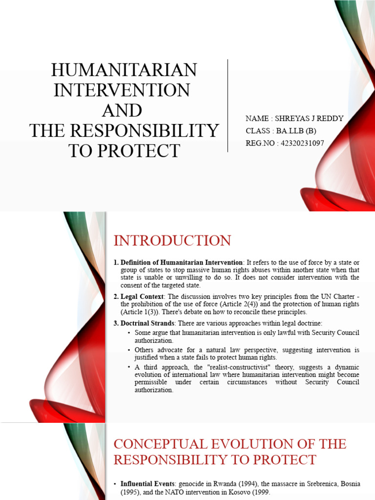 Humanitarian Intervention | Download Free PDF | Responsibility To ...