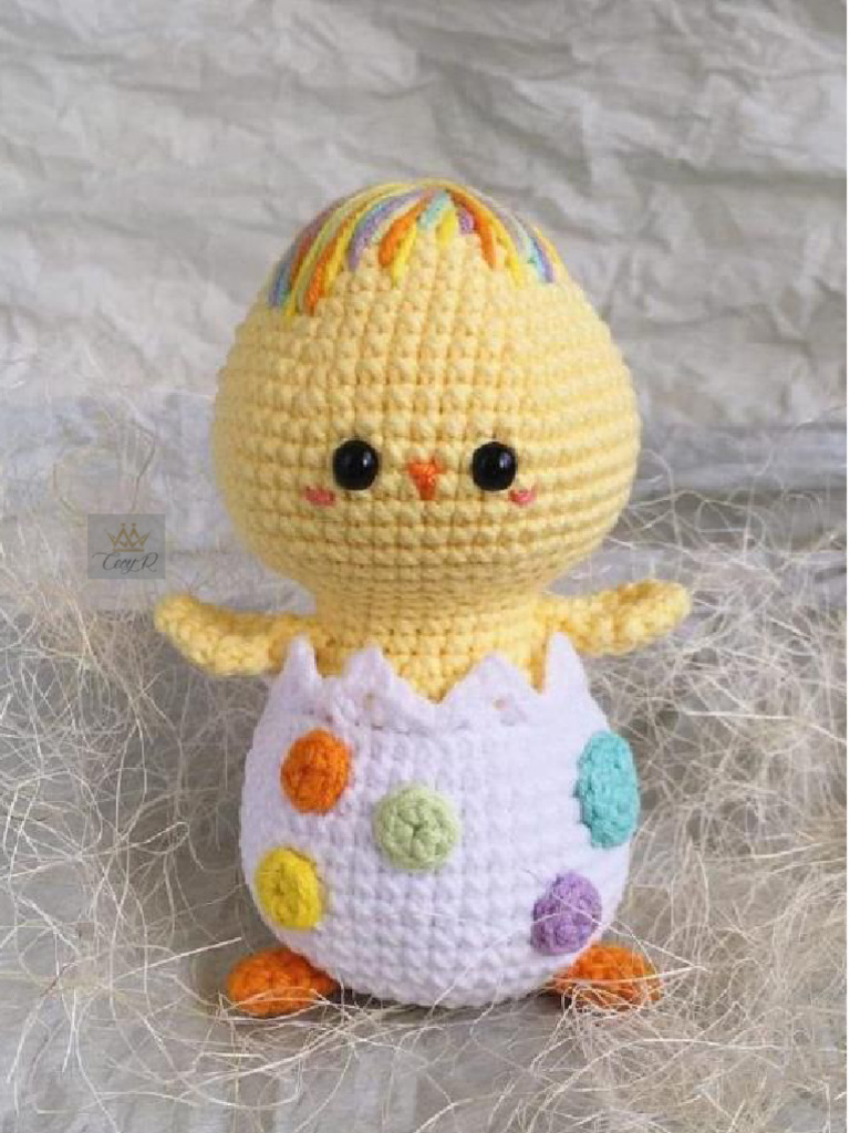 Pollito en Cascaron | PDF | Tejer