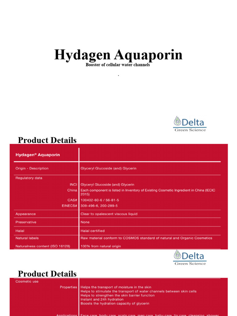 Hydagen Aquaporin | PDF