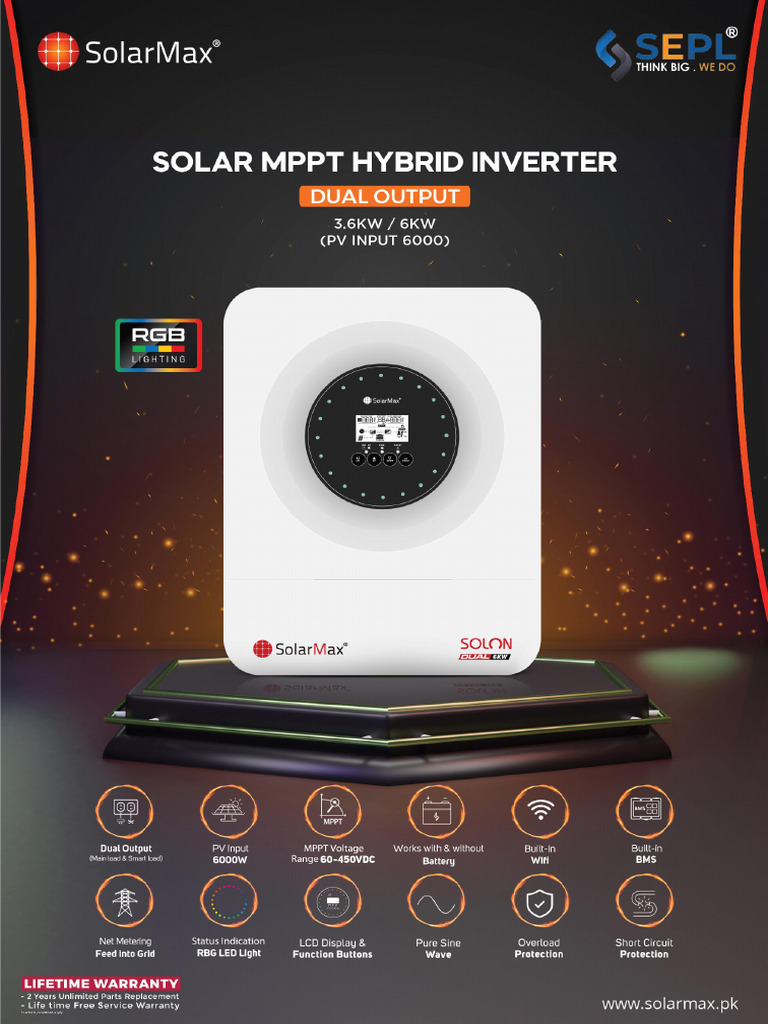 SolarMax Solon Dual 3.6 - 6KW | PDF
