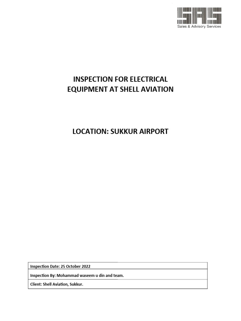 sukkur aviation report | PDF