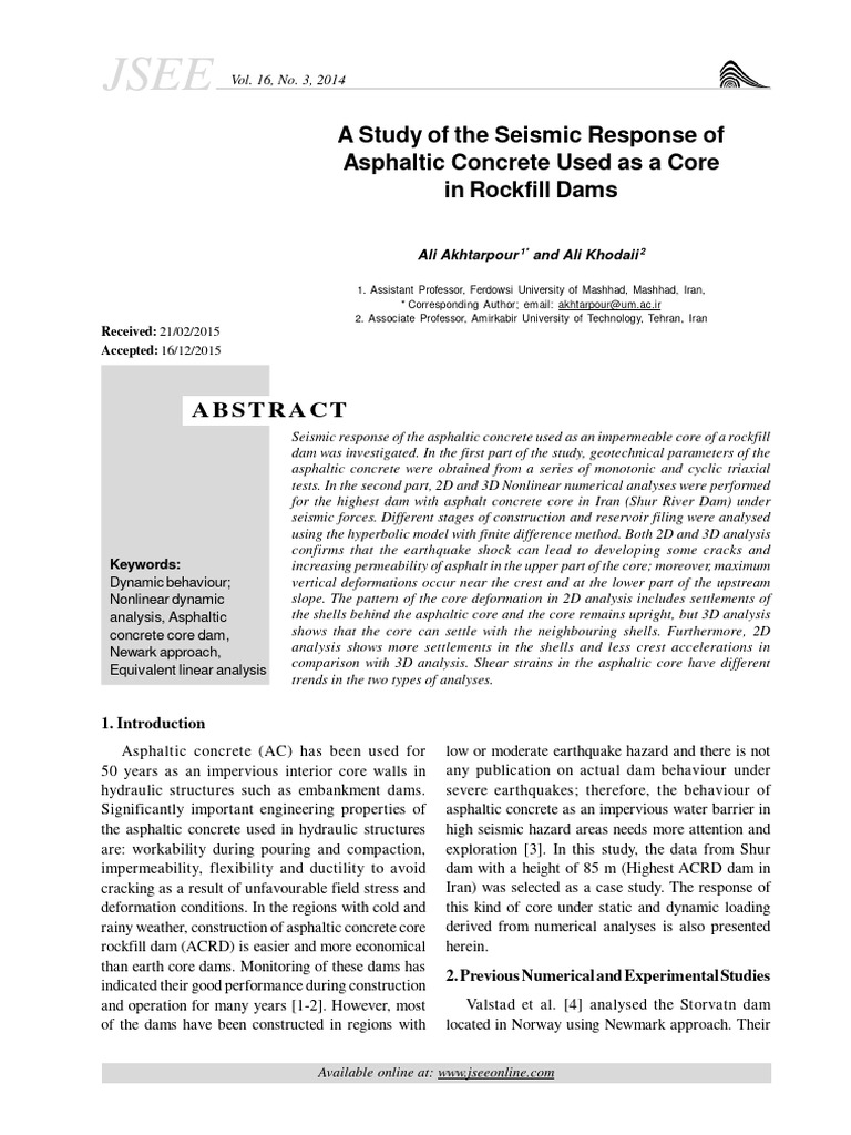 Acrd Seismic | PDF | Young's Modulus | Concrete