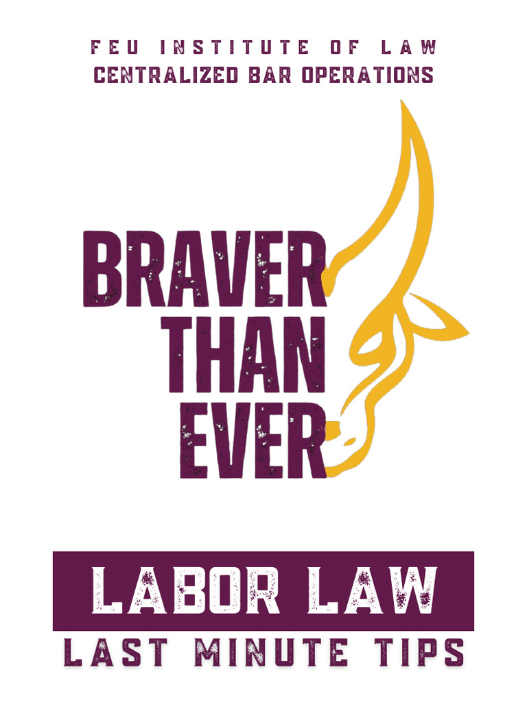 (FEU IL CBO) Labor Law - Last Minute Tips 2023 | PDF | Employment ... (FEU IL CBO) Labor Law - Last Minute Tips 2023 | PDF | Employment ...