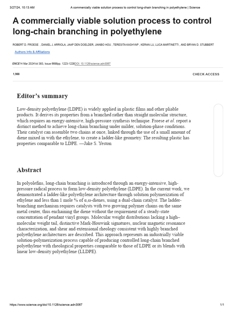 Dow Science Paper-A Commercially Viable Solution Process To Control ...