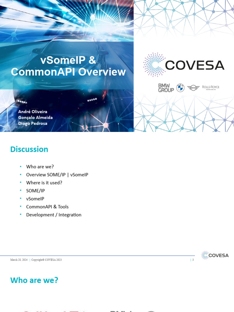 COVESA Overview 202304 | PDF | Library (Computing) | Internet Protocols